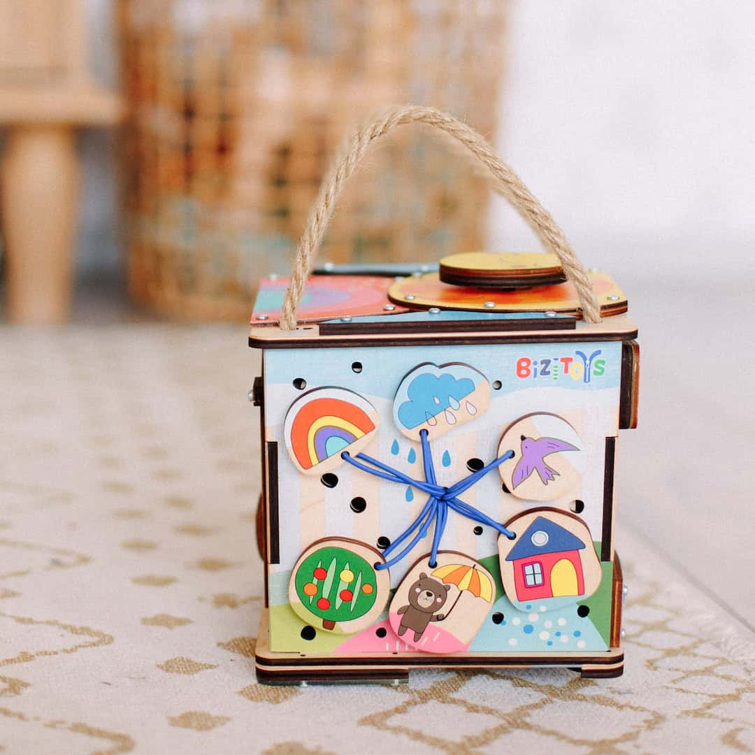 BLUE Busy Box SMALL (Illuminated) - BusyTopia.pt