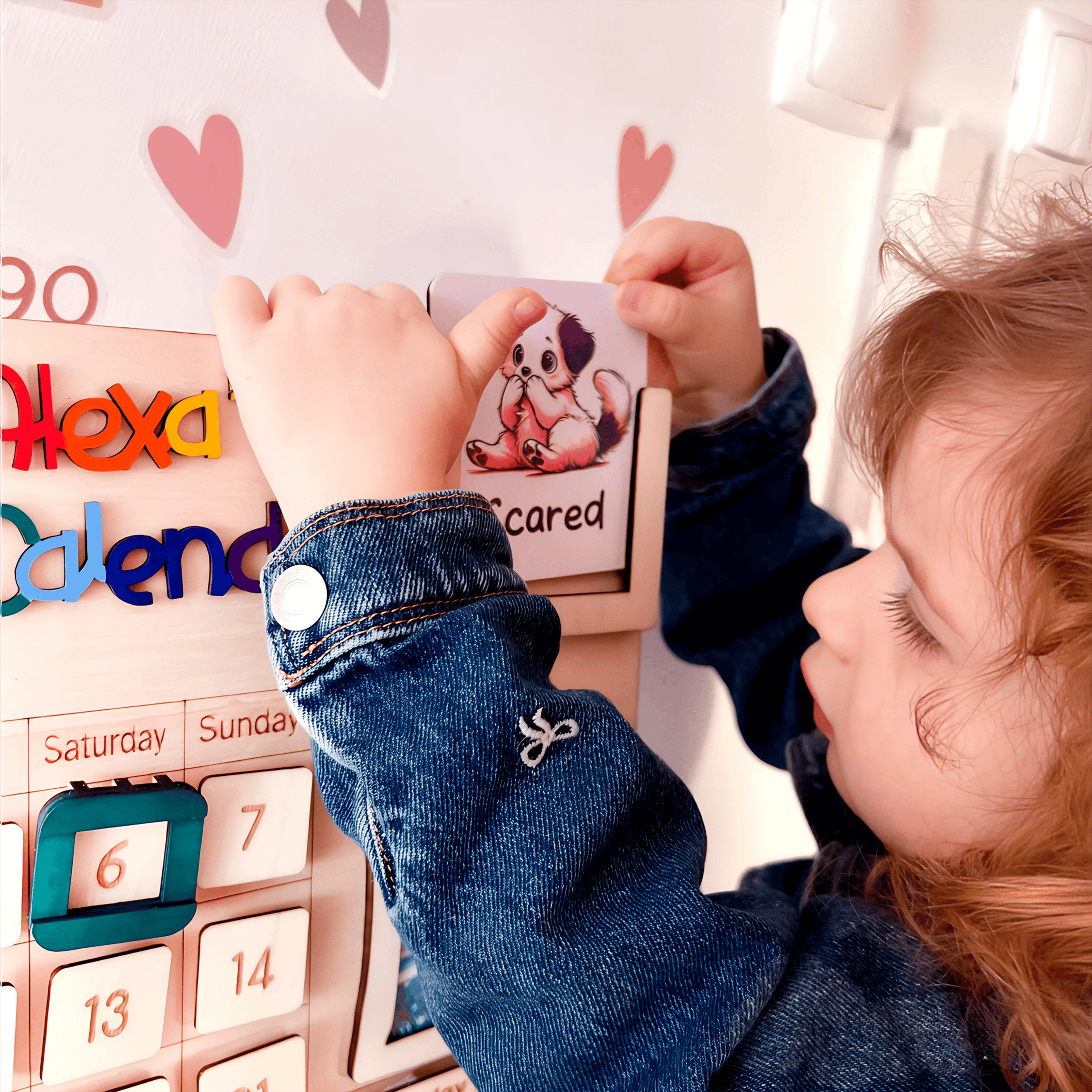 All-in-one Kids’ Montessori Educational Calendar, Wooden Personalized ...