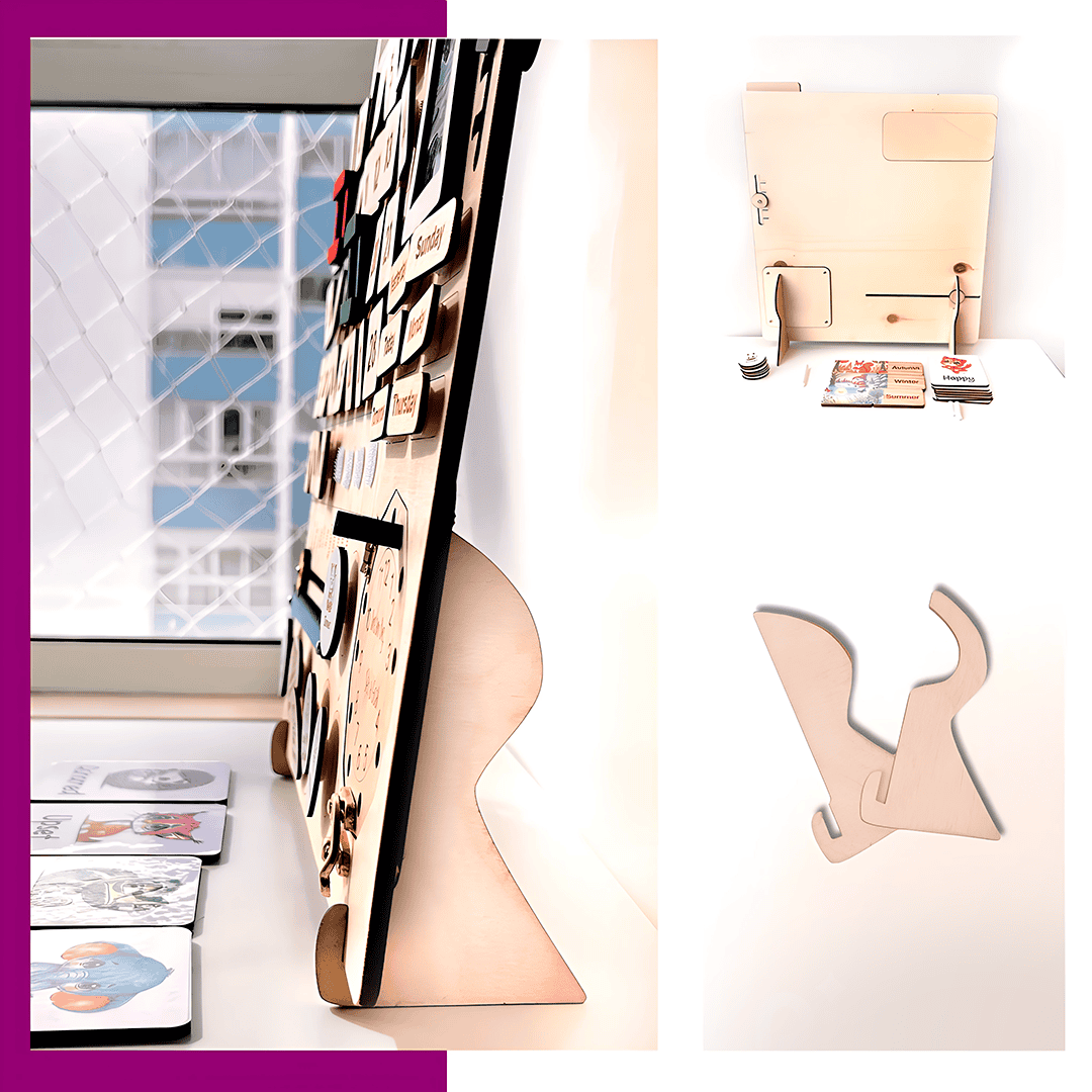 All-in-one Kids’ Montessori Educational Calendar, Wooden Personalized ...