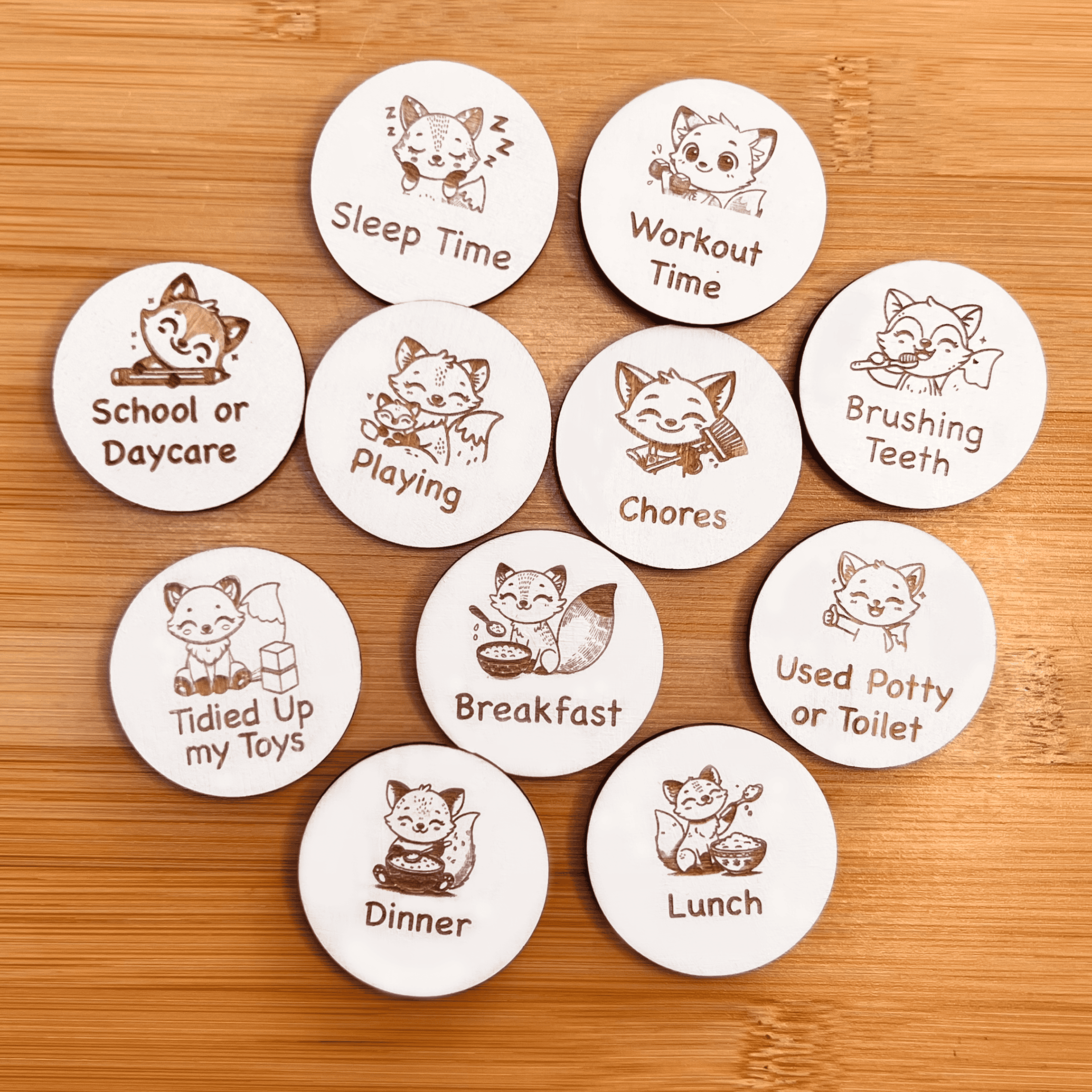 All-in-one Kids’ Montessori Educational Calendar, Wooden Personalized ...